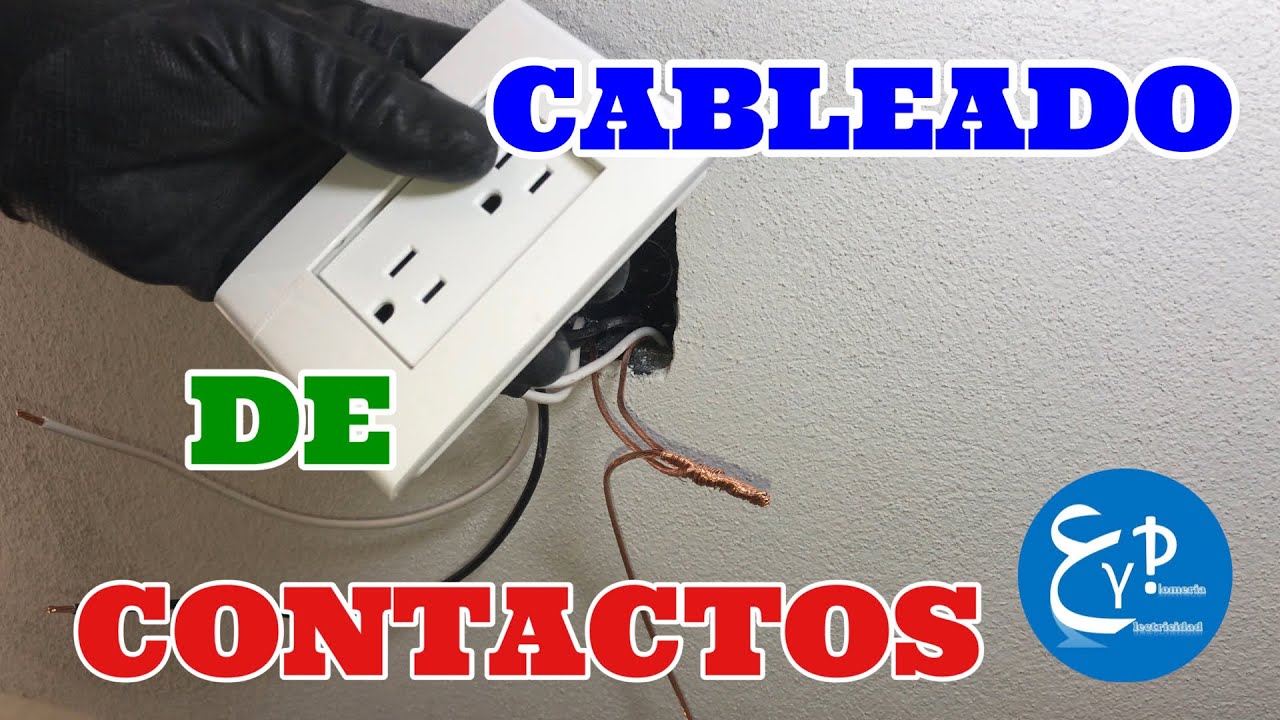 Cableado de contactos - YouTube