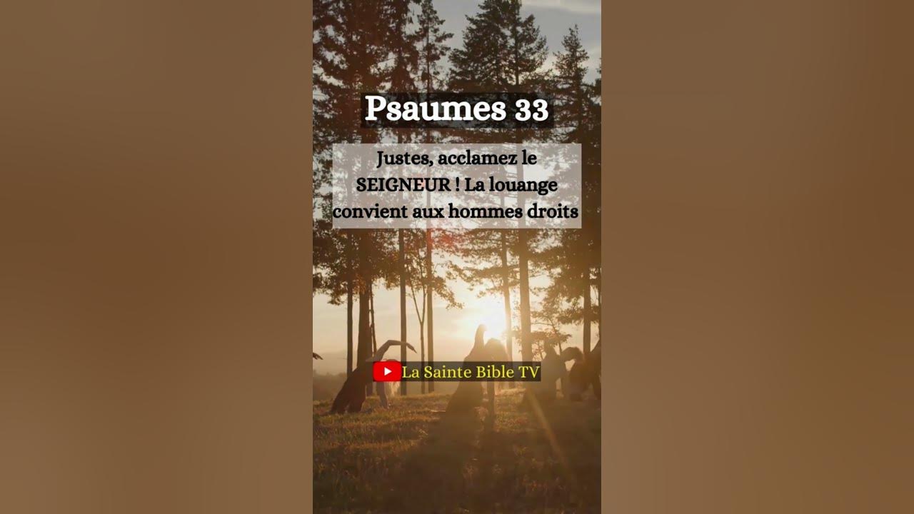 [Psaumes 33: V 1-7] "Traduction Œcuménique de la Bible (2010) TOB".#Shorts #bible # ...