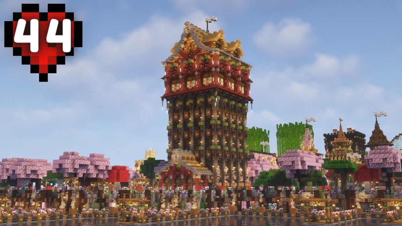 Building a Potion Brewing Tower in Hardcore Minecraft - YouTube