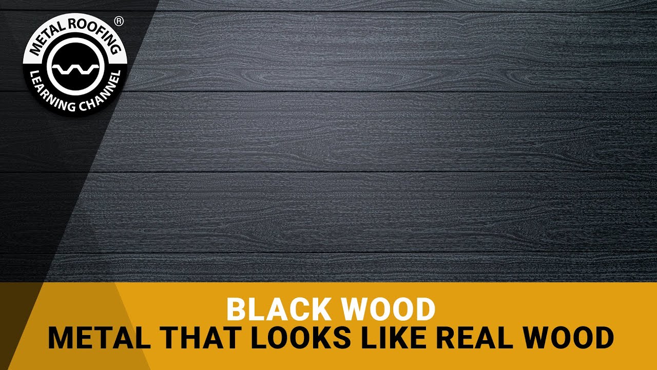 Metal Siding That Looks Like Black Wood: Perfect For Siding, Ceilings ...