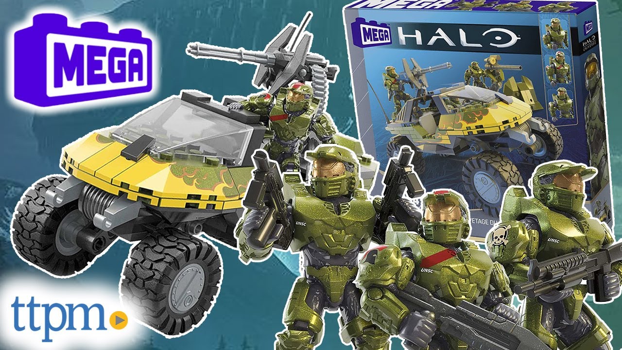 MEGA Halo Red Team Warthog Rescue - YouTube