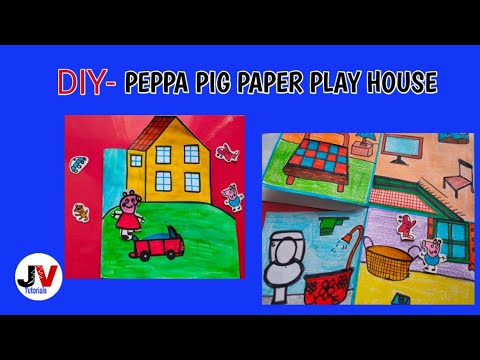 peppa pig paper house| how to make peppa pig paper house - YouTube
