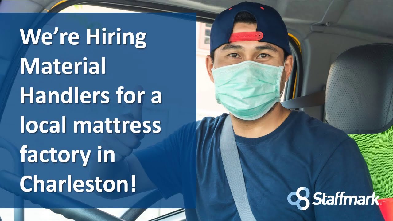 Staffmark is hiring Material Handlers in Charleston! - YouTube