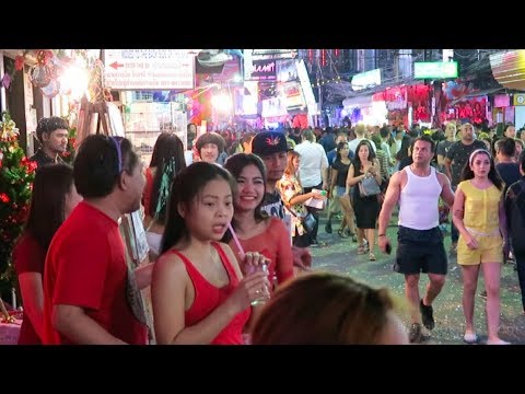 Pattaya, Walking Street on New Years Eve 2018