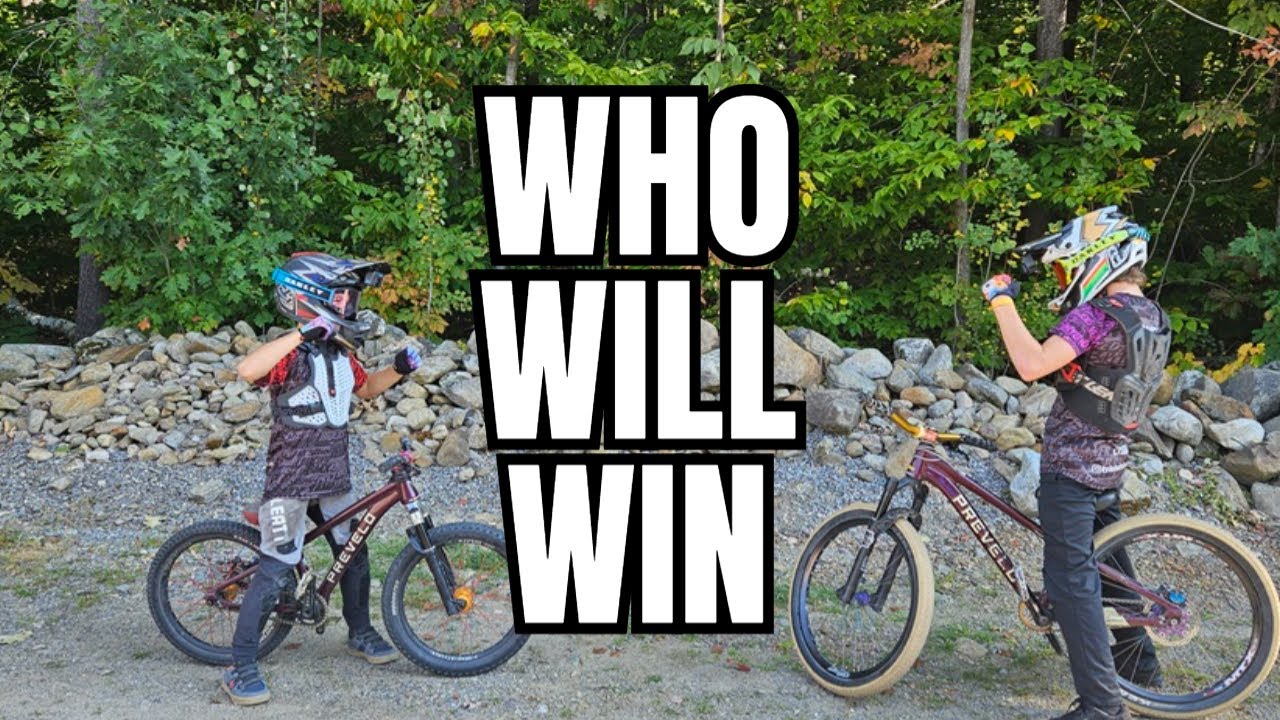 BROTHERS GO HEAD TO HEAD IN EPIC Bike Battle - YouTube
