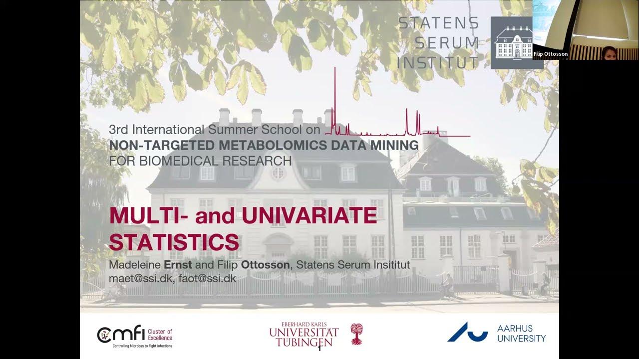 NTMSS2023 Day5 S2 - Uni- and Multivariate Stats - YouTube