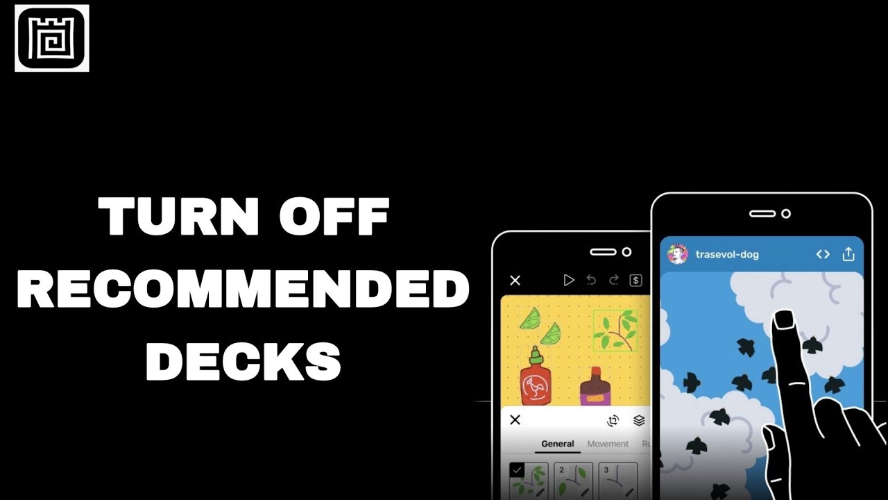 How To Turn Off Recommended Decks On Castle - Make And Play App - YouTube