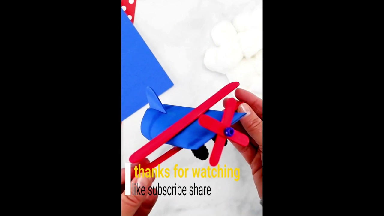 easy airplane craft ideas - YouTube
