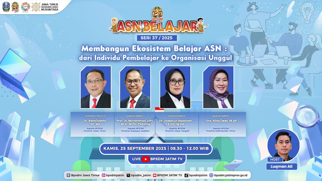 ASN Belajar Seri 37 | 2025 - Membangun Ekosistem Belajar ASN - YouTube