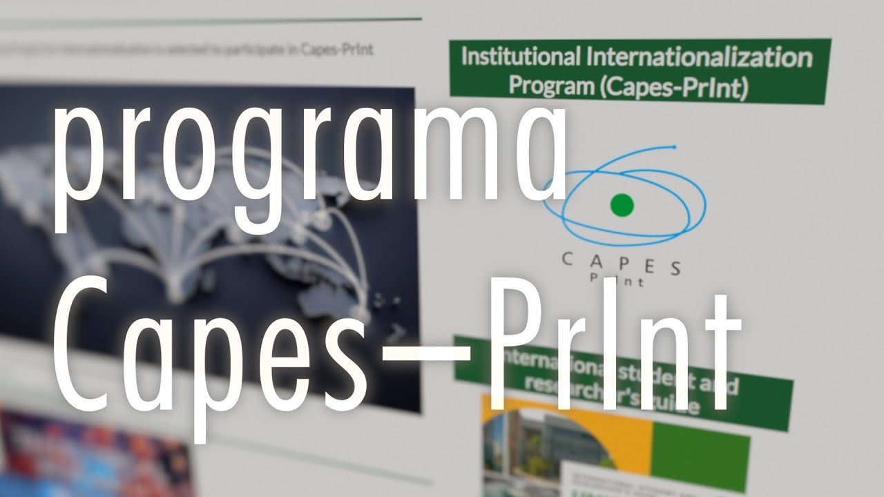 Programa Capes PrInt | Unifesp 25 anos - YouTube