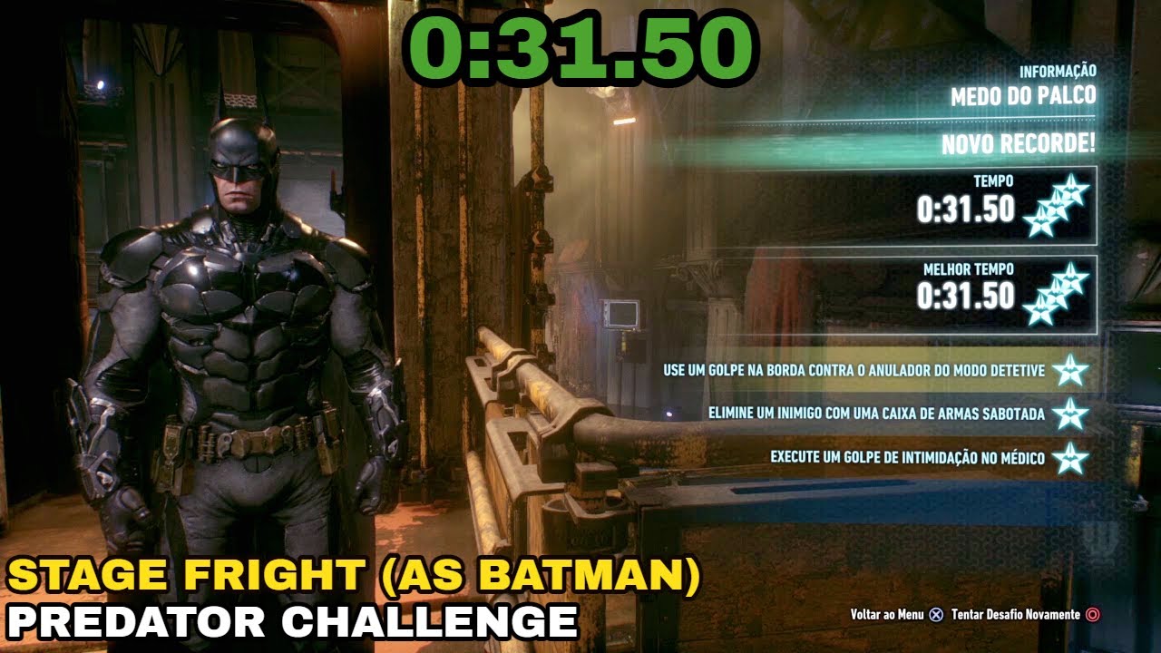Batman: Arkham Knight - Stage Fright (as Batman) - Predator Challenge ...