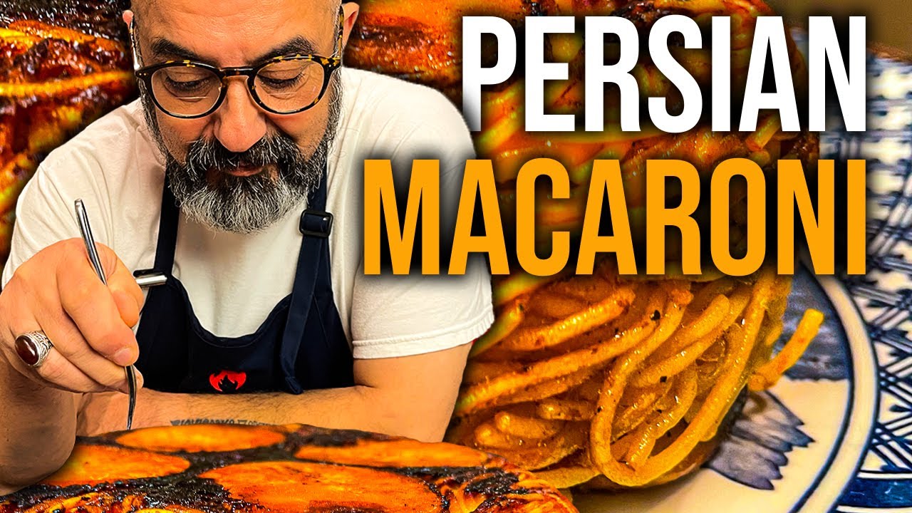 Persian Macaroni (Iranian spaghetti) ماکارونی خوش مزه ایرانی با ته دیگ ...