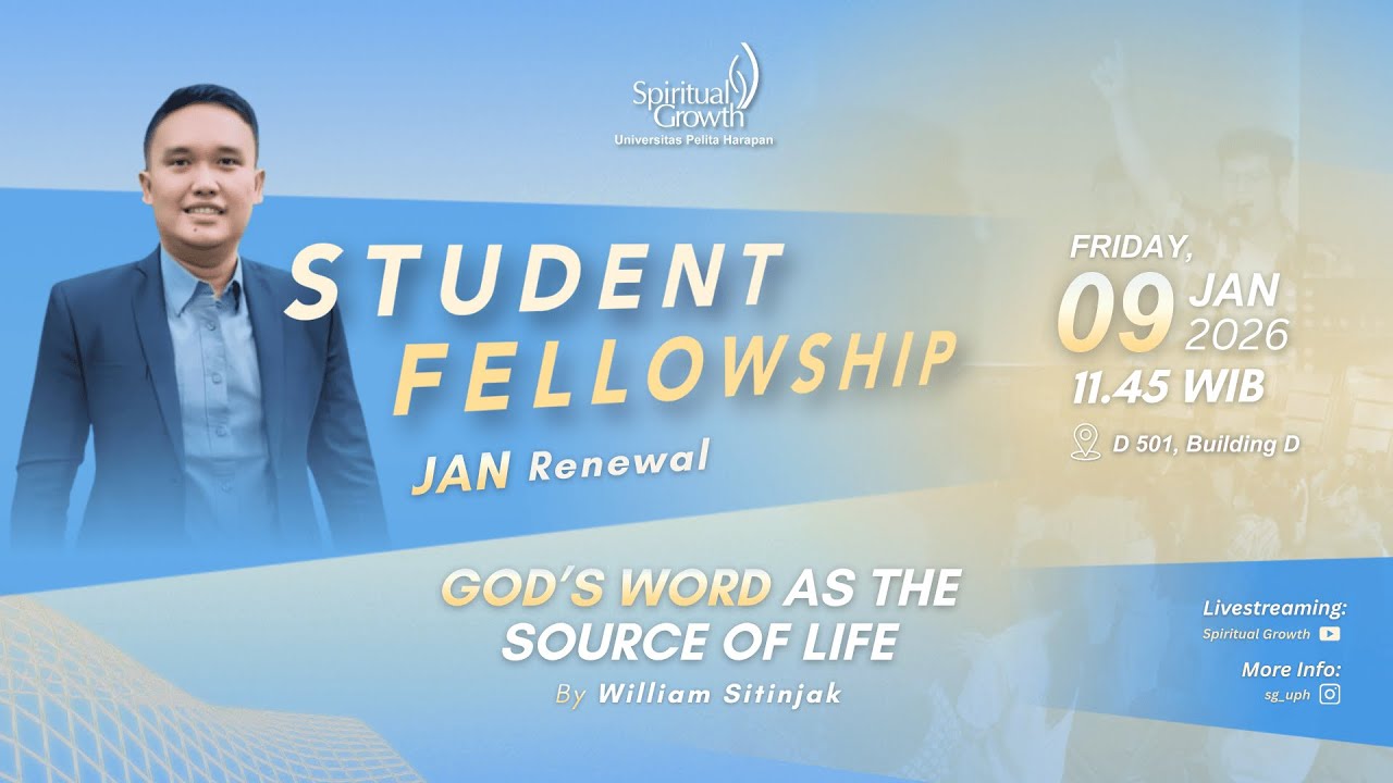Student Fellowship Spiritual Growth | God’s Word as the Source of Life ...
