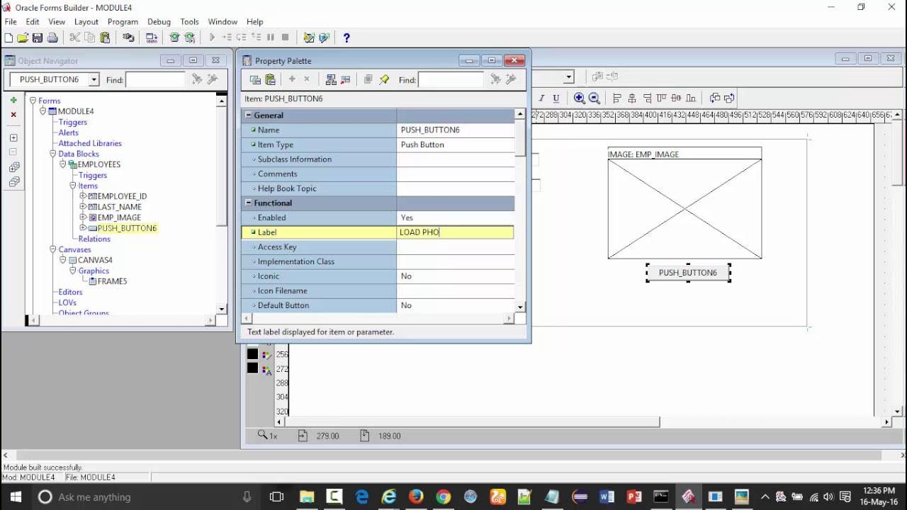 HOW TO IMAGE UPLOAD IN ORACLE FORMS & STORE IT INTO DATABASE BANGLA TUTORIAL - YouTube