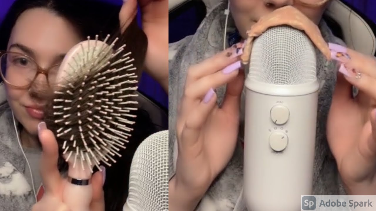 ASMR | Book Tapping and Shaving Cream on Mic - YouTube