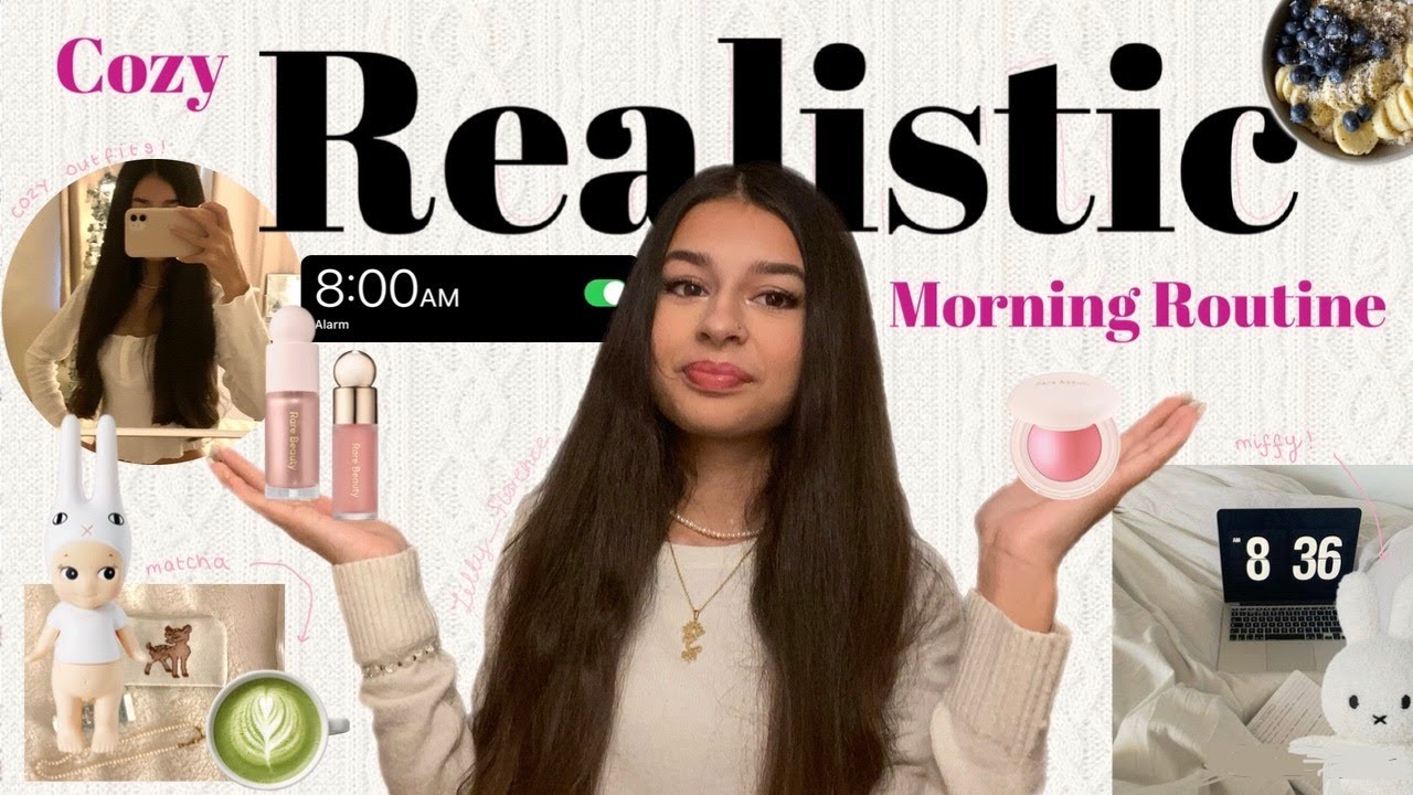 my REALISTIC cozy 8am morning routine ⭐ - YouTube