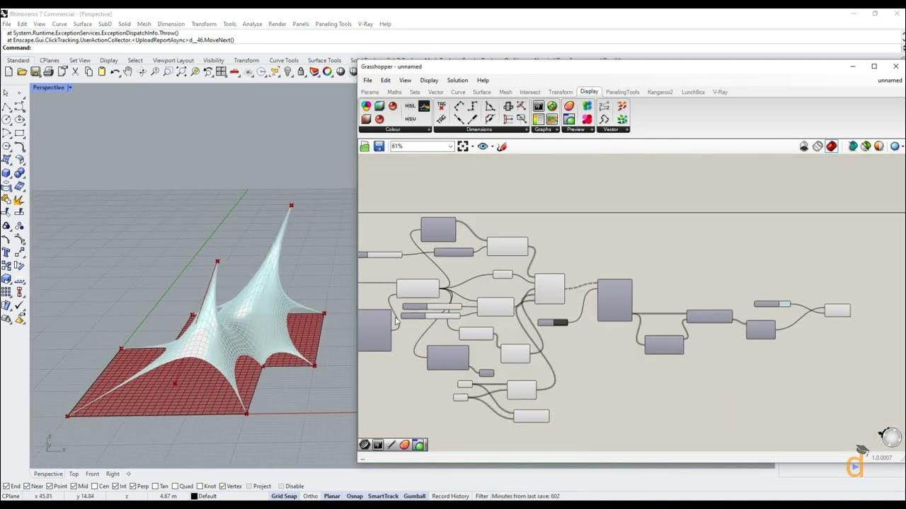 Tutorial:Tent Simulation by Grasshopper - YouTube