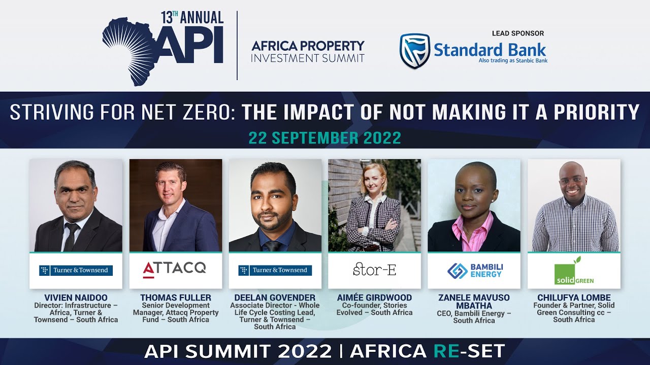 2022 API Summit | Session 12 - STRIVING FOR NET ZERO: Vivien Naidoo - YouTube
