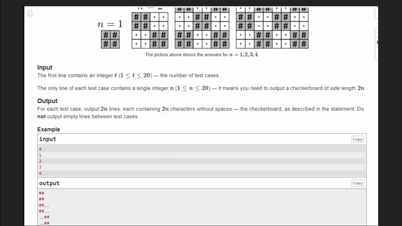 B. Upscaling | Codeforces Round 937 (Div. 4) | Full solution with code - YouTube