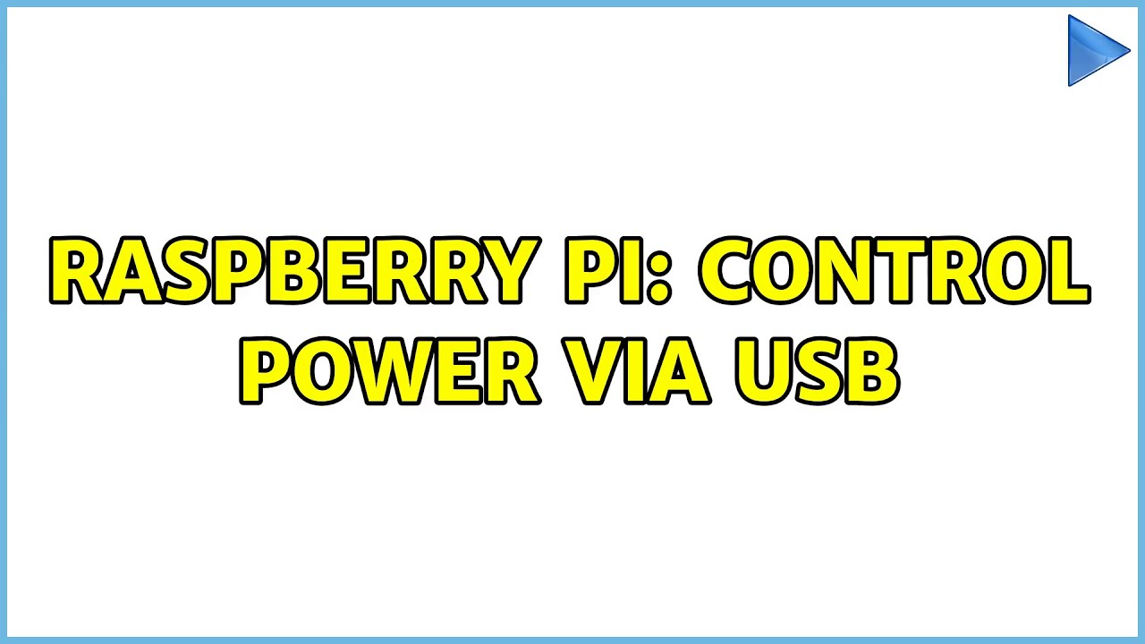 Raspberry Pi: Control Power via USB - YouTube