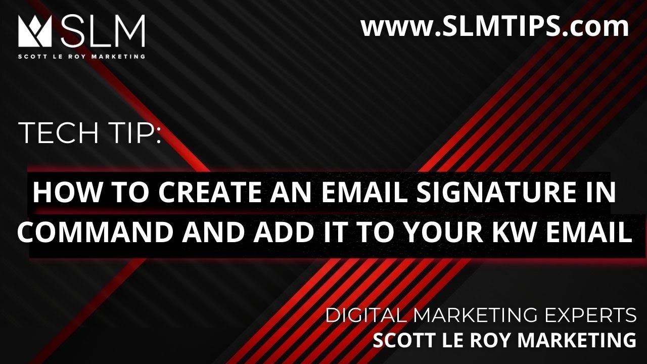 Tech Tip: How to Create an Email Signature in Command and Add it to ...