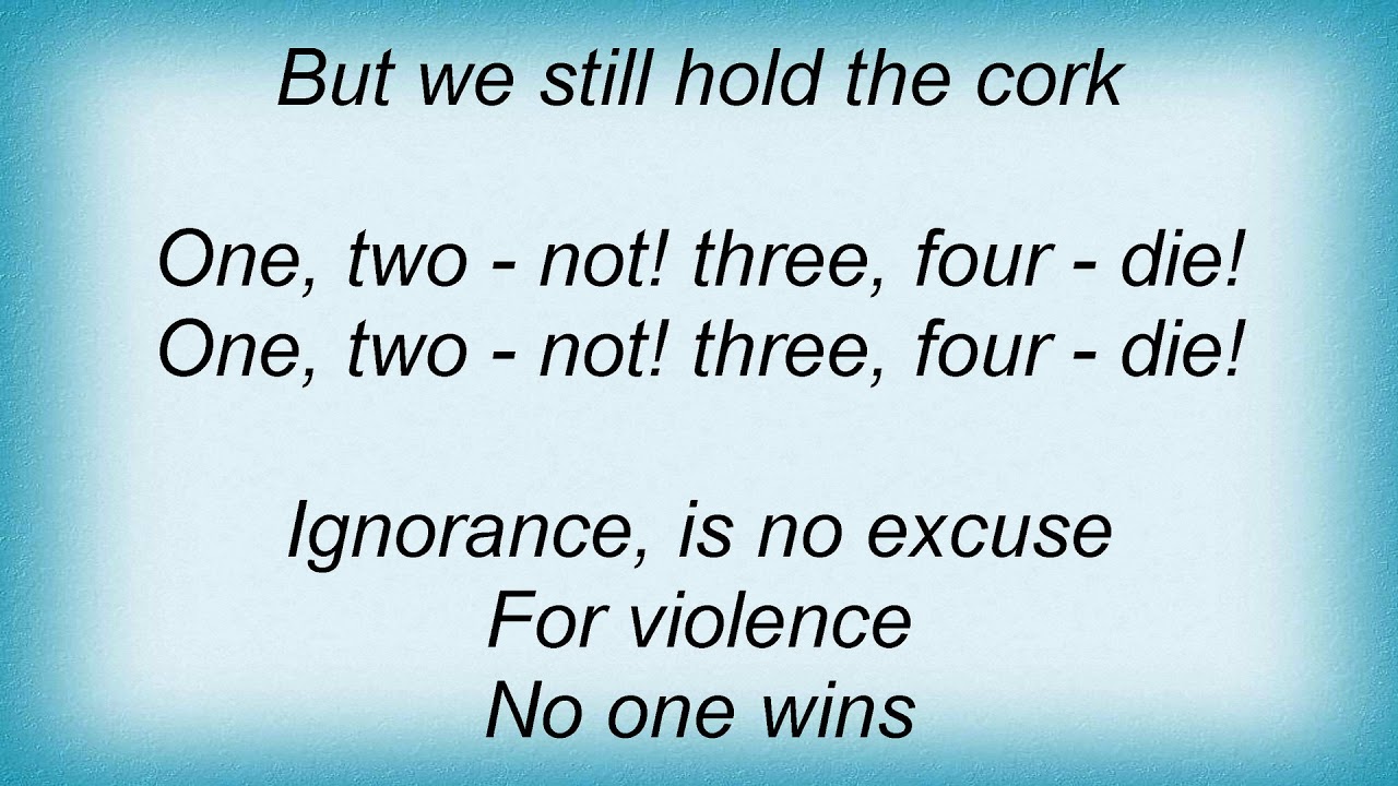 Anthrax - One World Lyrics - YouTube