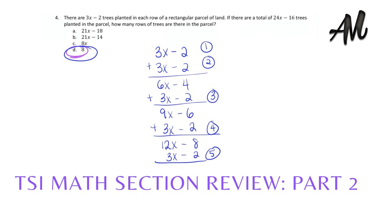 TSI MATH SECTION REVIEW PART 2 YouTube TSI MATH SECTION REVIEW PART 2 YouTube