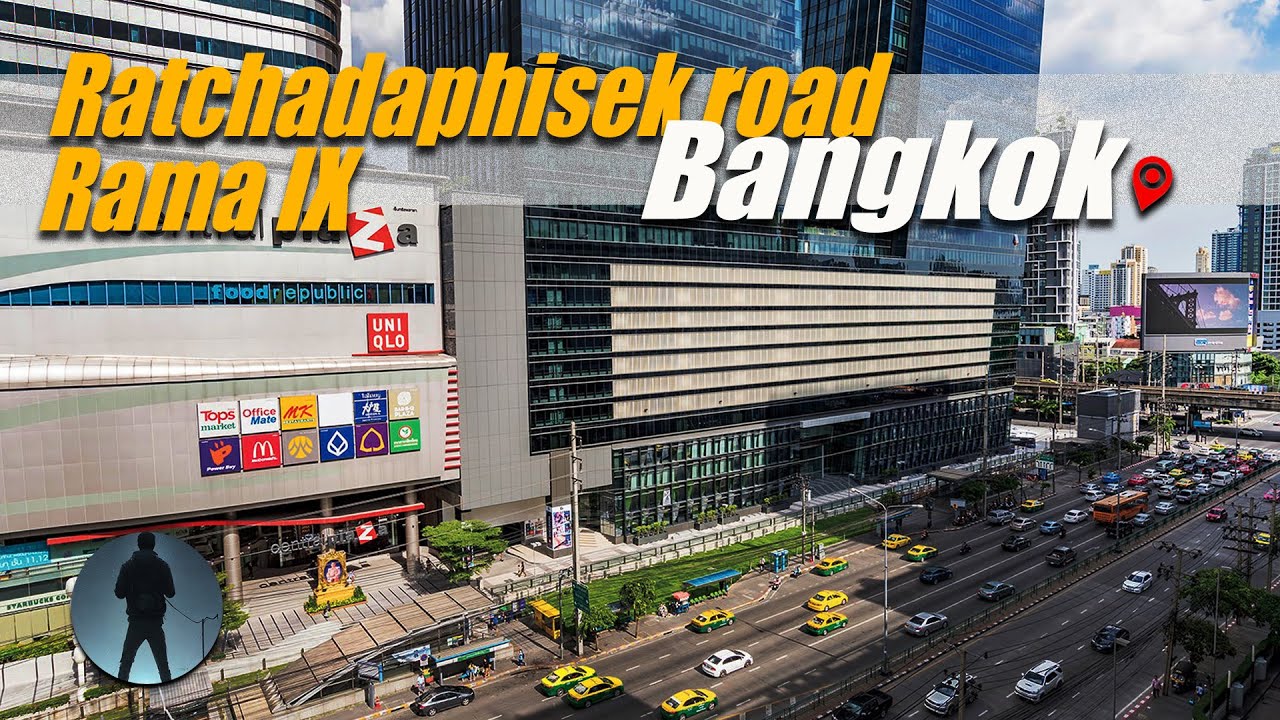 Bangkok walking, street view, ratchadaphisek road ,Rama9 Rd .Bangkok ...