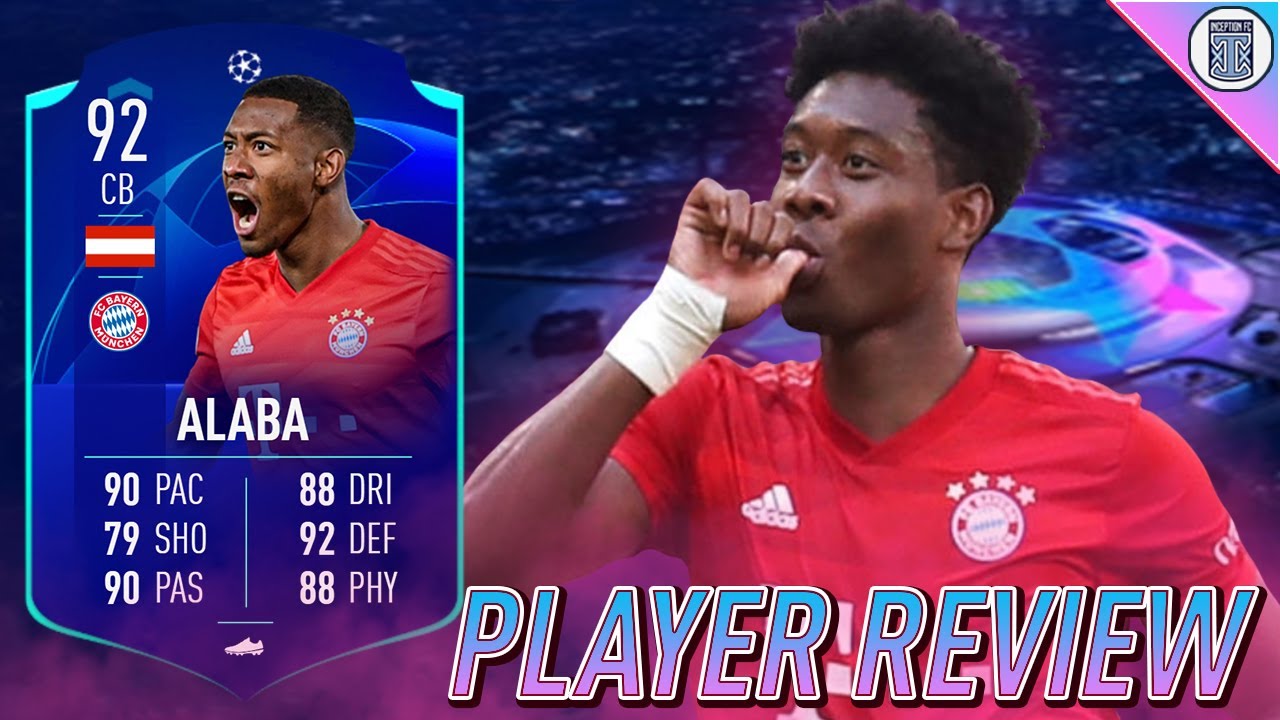 92 UCL SHOWDOWN ALABA PLAYER REVIEW! SBC PLAYER - FIFA 20 ULTIMATE TEAM ...
