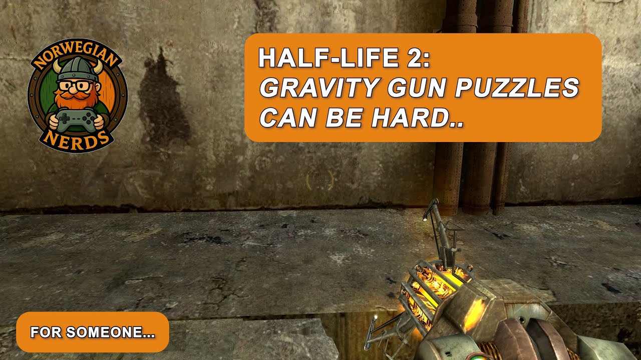 Half-life 2 | Gravity Gun puzzles can be hard.. For someone.. - YouTube