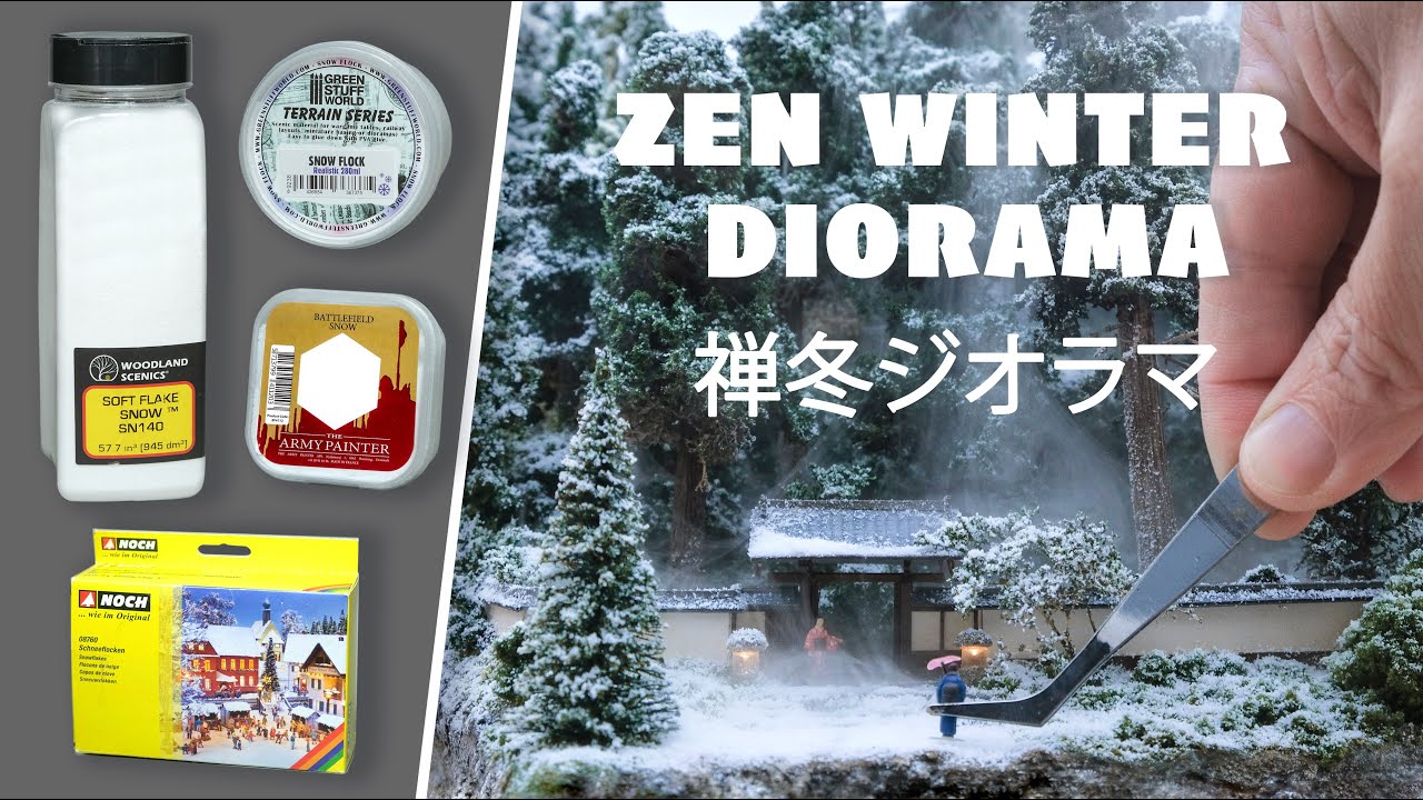 Zen winter diorama. Snow options. #woodlandscenics #thearmypainter # ...