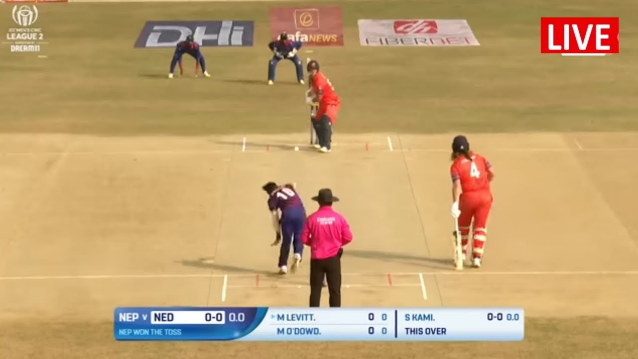 🔴Live: Netherlands vs Nepal 2nd T20 - | NED vs NEP Live | Nepal Live ...