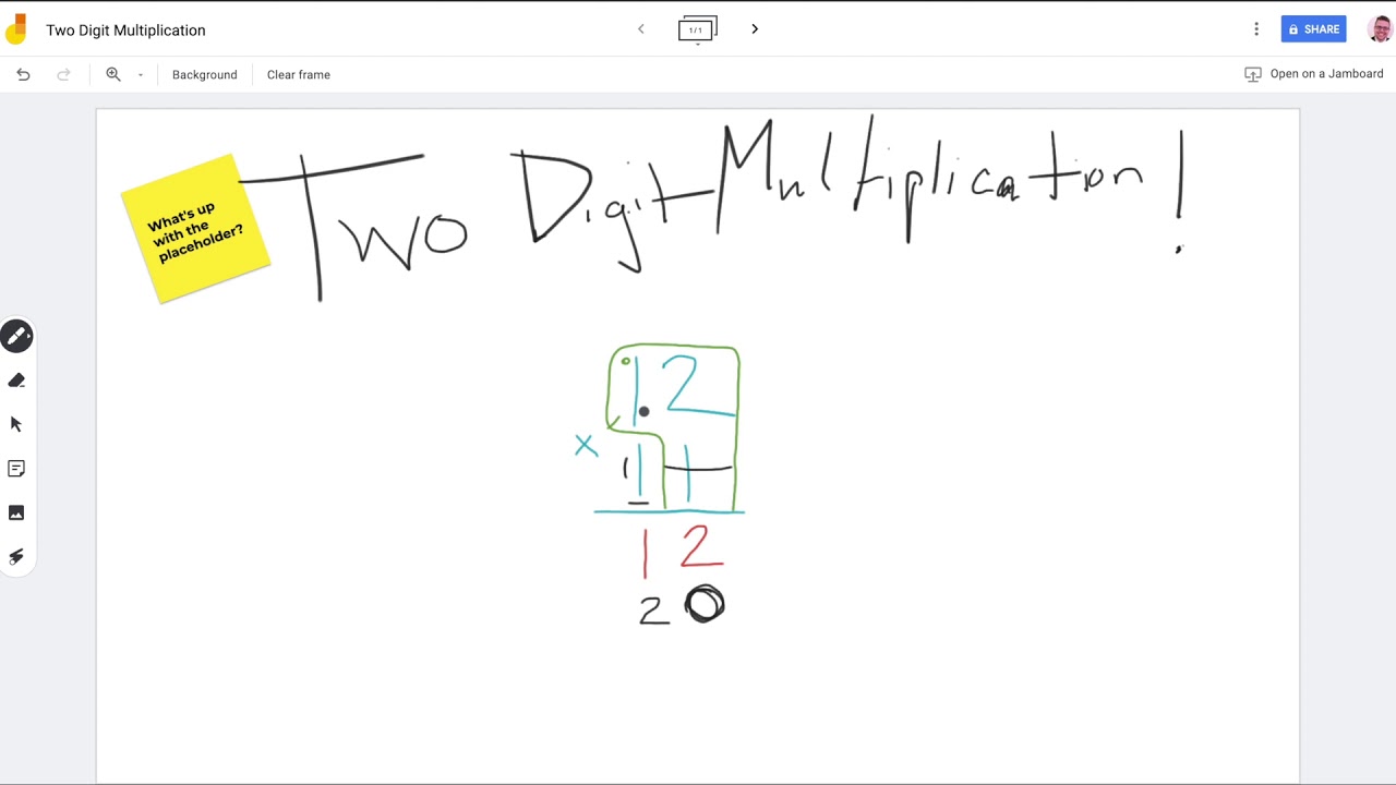 Two Digit Multiplication: Placeholders? - YouTube