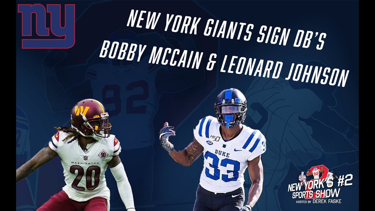 New York Giants Sign DB’s Bobby McCain & Leonard Johnson - YouTube