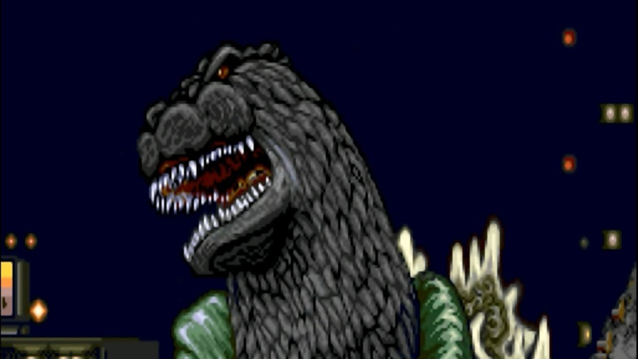 Godzilla. PC Engine CD. Walkthrough - YouTube