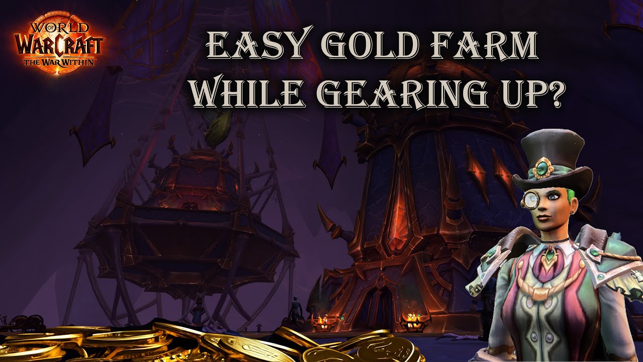 Easy gold farm while gearing up? - YouTube