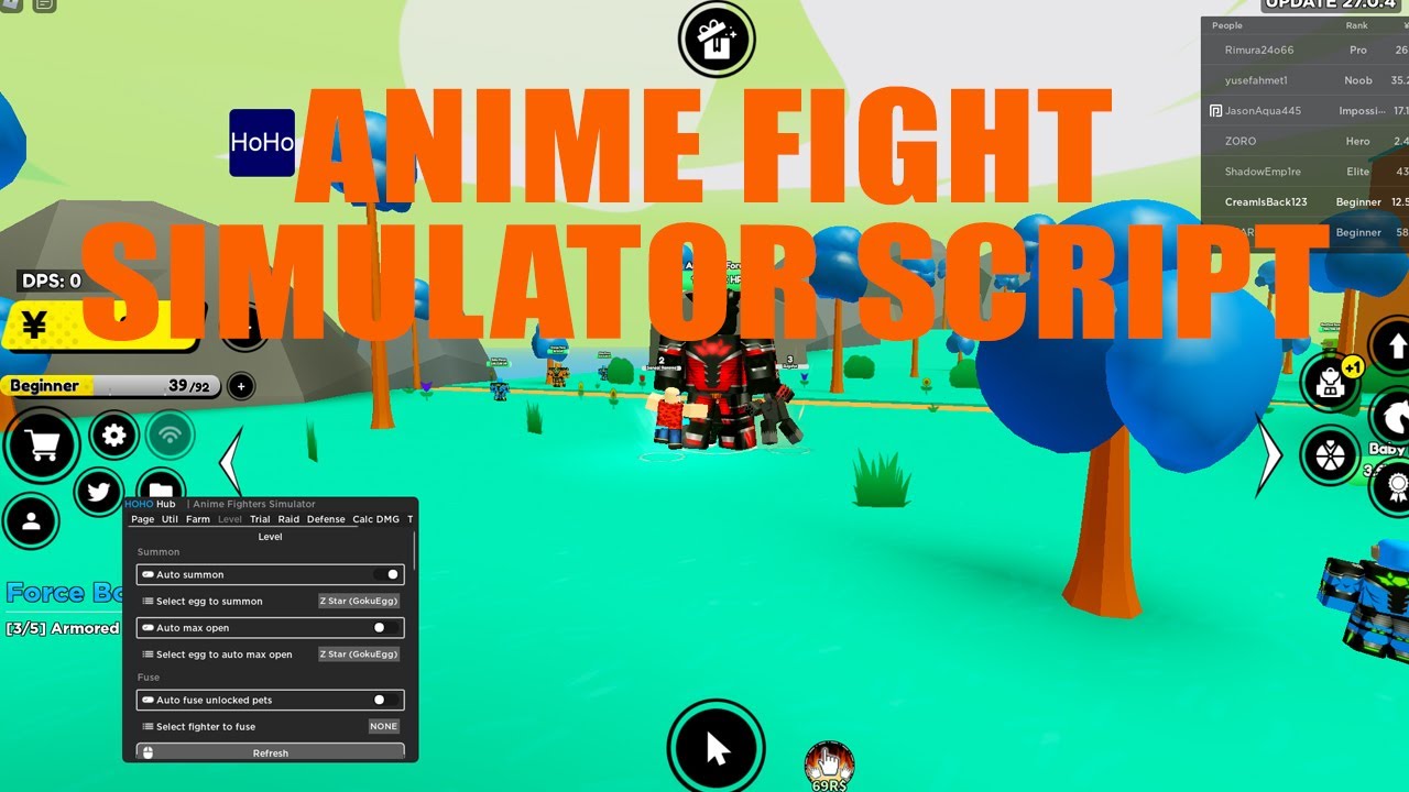 Hack in Anime Fighters Simulator (FREE SCRIPT) (SUPER GOOD GUI) Link in ...