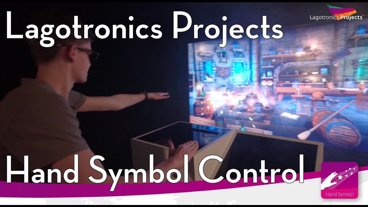 Multi-Media Attractions- Hand Symbol Control Interactive Device, Lagotronics Projects - YouTube