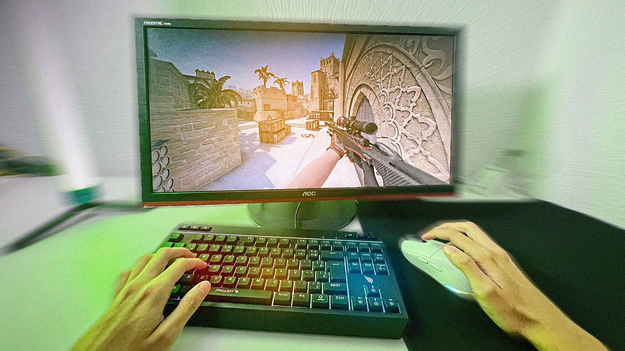 Assim é a sensação de jogar com o setup do FalleN - CS:GO POV - YouTube