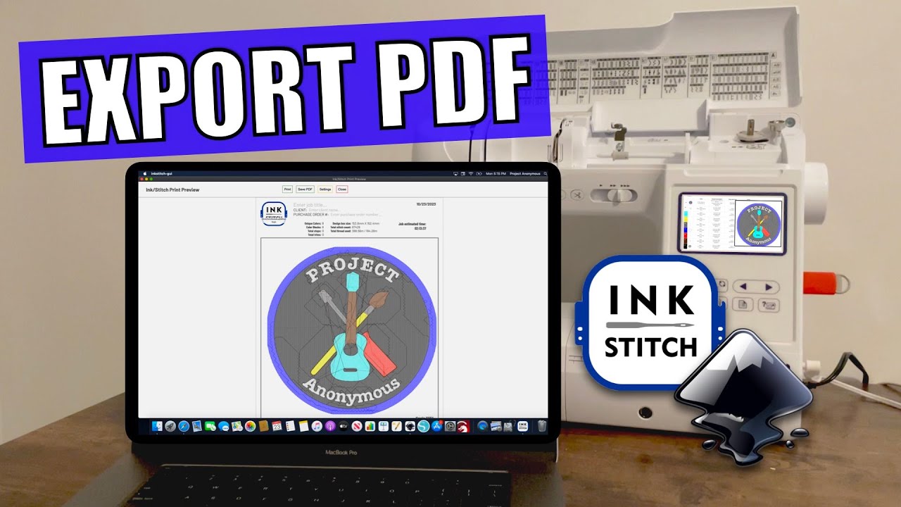 DON’T MISS OUT ON HELPFUL EMBROIDERY DETAILS | Ink/Stitch Export PDF ...