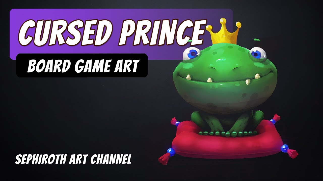 FROG PRINCE drawing for DUNGEON KNIGHT Board Game - YouTube