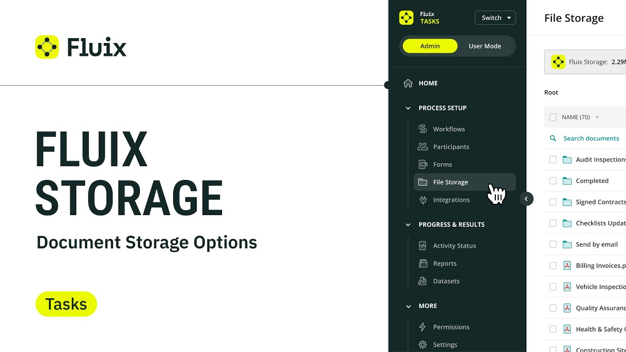 1.8 Document Storage Options: Fluix Storage - YouTube