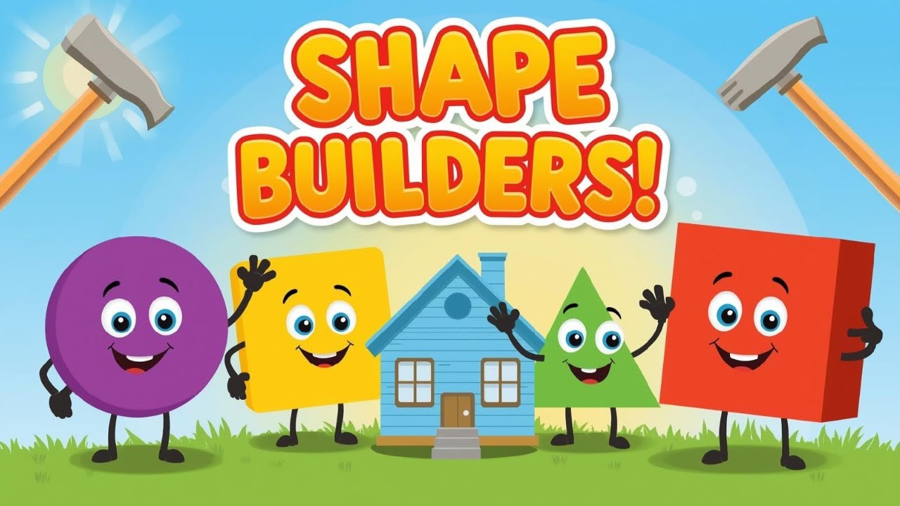 The Shape Builders! Fun Shape Learning Song for Kids | Zoni Bear - YouTube