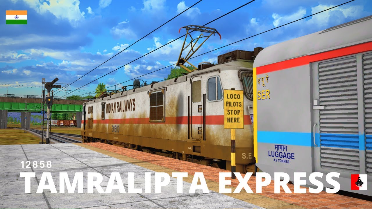 12858 - TAMRALIPTA EXPRESS ||TTG|| #indianrailways #msts #mstslive # ...