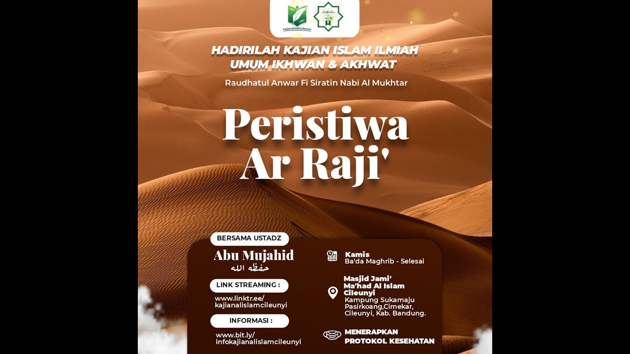 Peristiwa Ar Raji' - Ustadz Abu Mujahid - YouTube