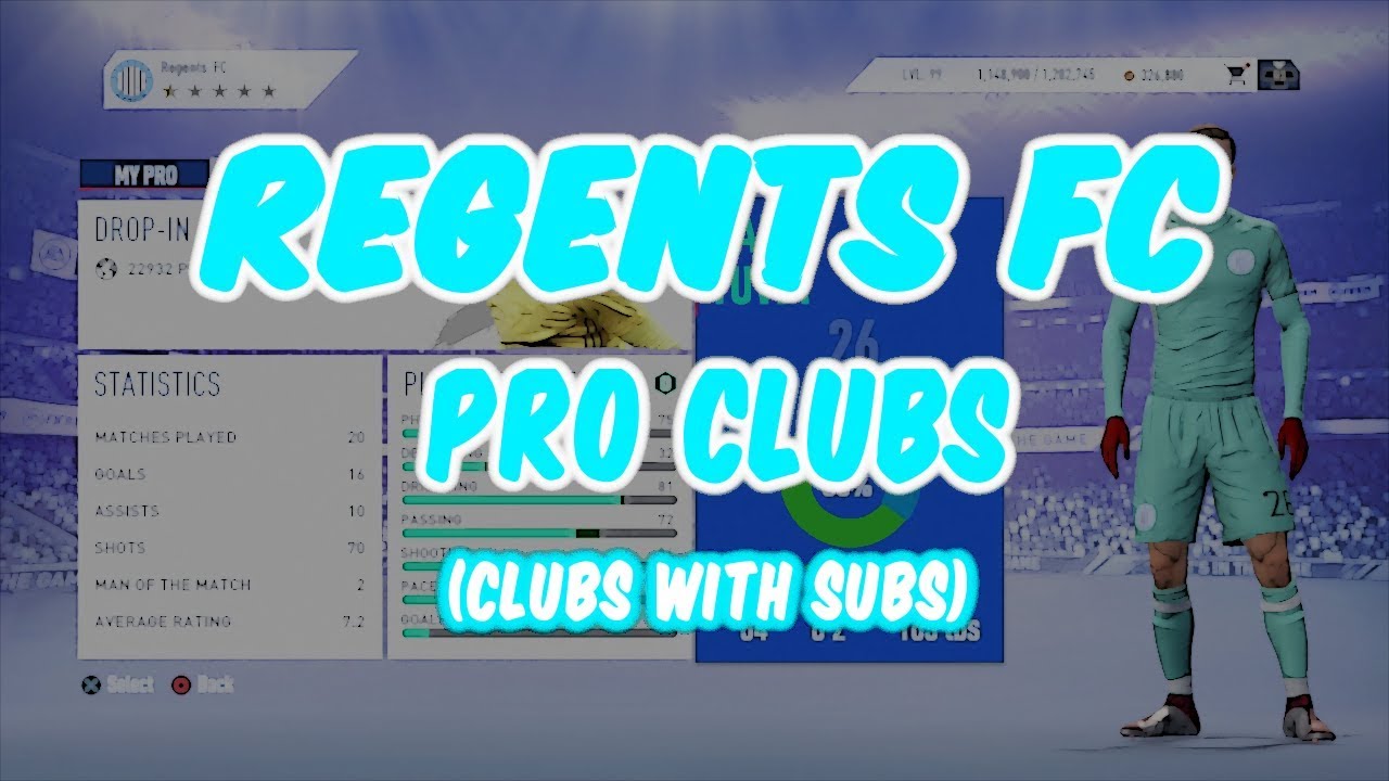 FIFA 19 REGENTS FC PRO CLUBS (CLUBS with SUBS) !!! | LET'S SEE HOW THIS ...