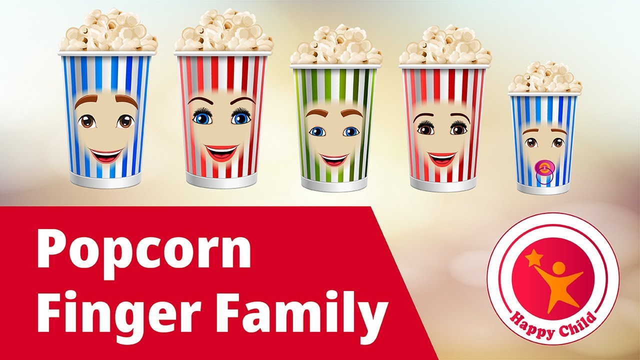 Finger Family Popcorn Family Nursery Rhyme 1 - YouTube