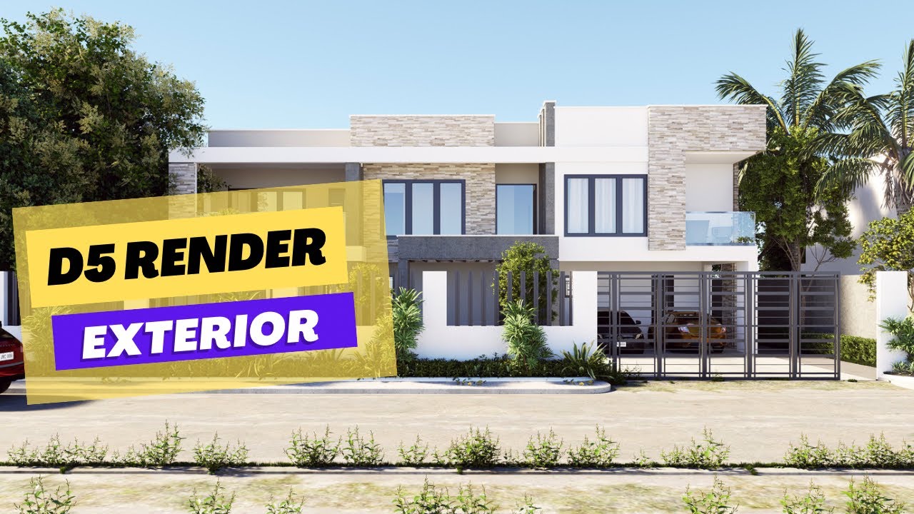 THE BEST REALISTIC RENDER | D5 Render day time exterior architectural ...