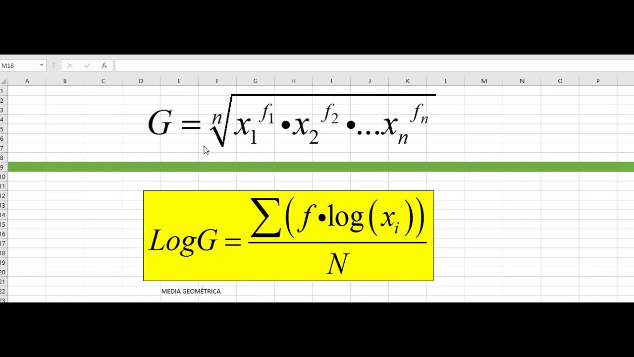 Media Geométrica Para Datos Agrupados - YouTube