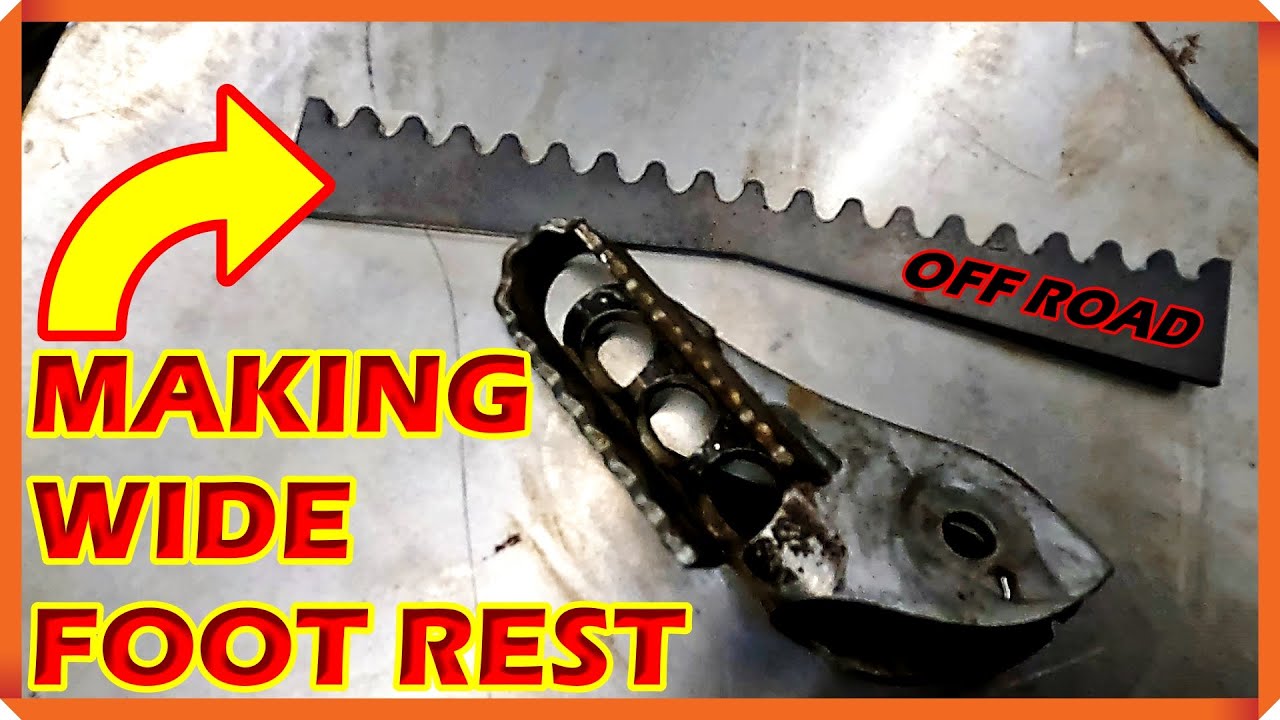 Easy Way To Make Wide Foot Rest - YouTube